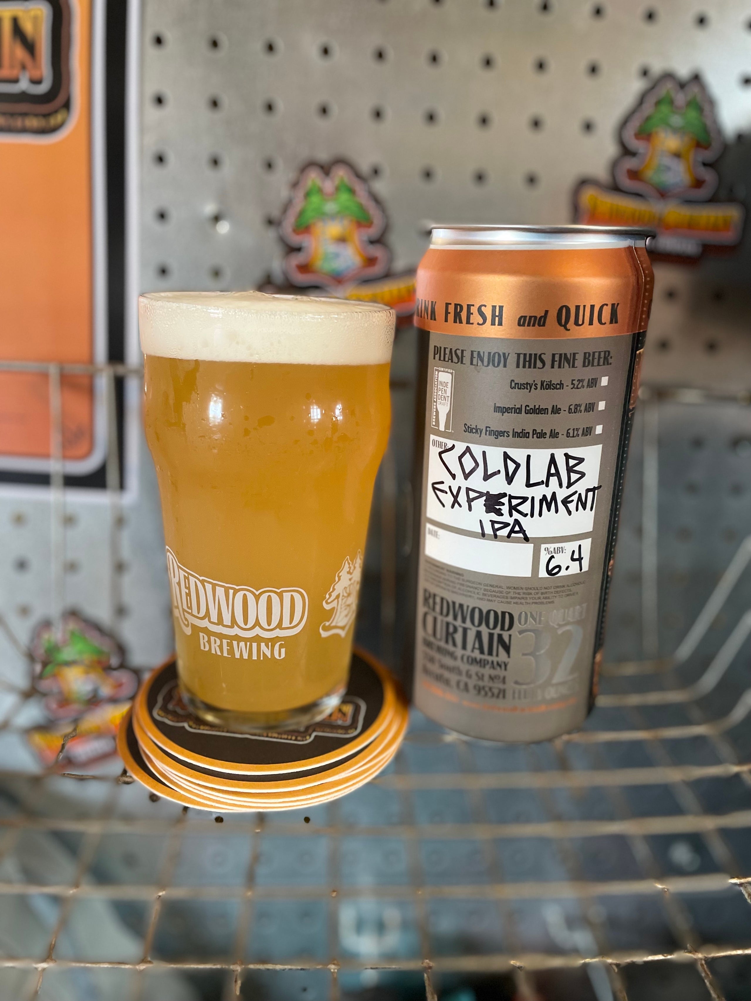 COLD LAB EXPERIMENT INDIA PALE ALE CROWLER | Redwood Curtain Brewing ...